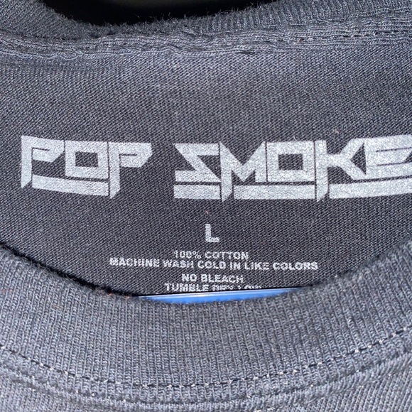POP SMOKE | Shirts | Pop Smoke Blue Flame Shirt | Poshmark